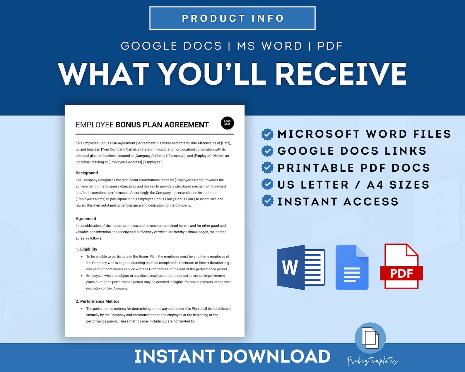 Employee Bonus Plan Agreement Template, Staff Incentive Scheme, Staff ...