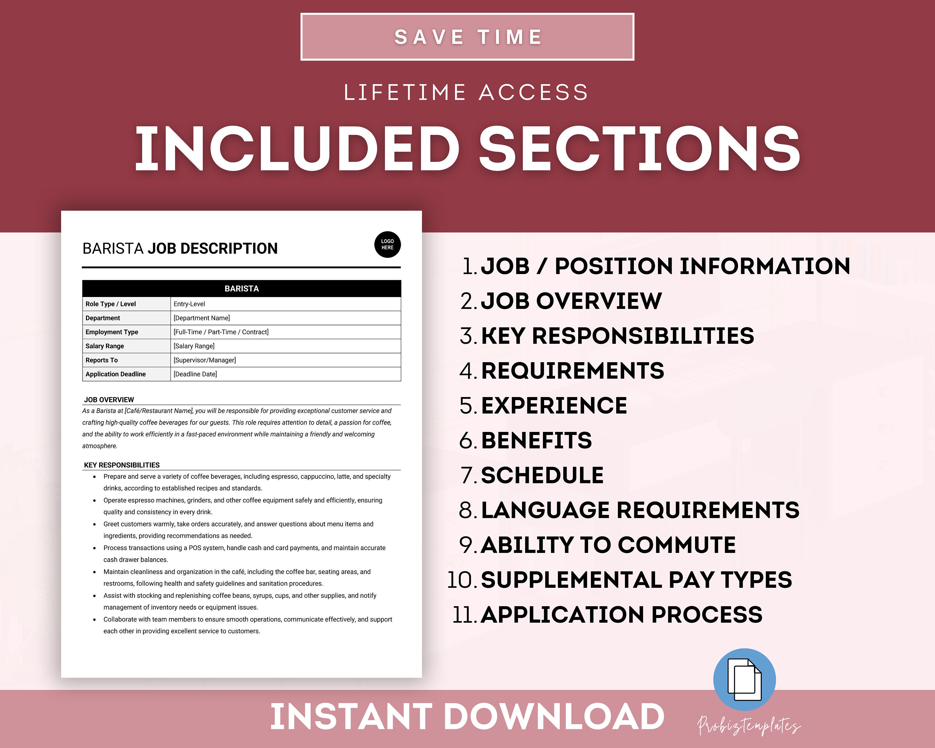 Barista Job Description Template, Coffee Shop Barista Responsibilities ...