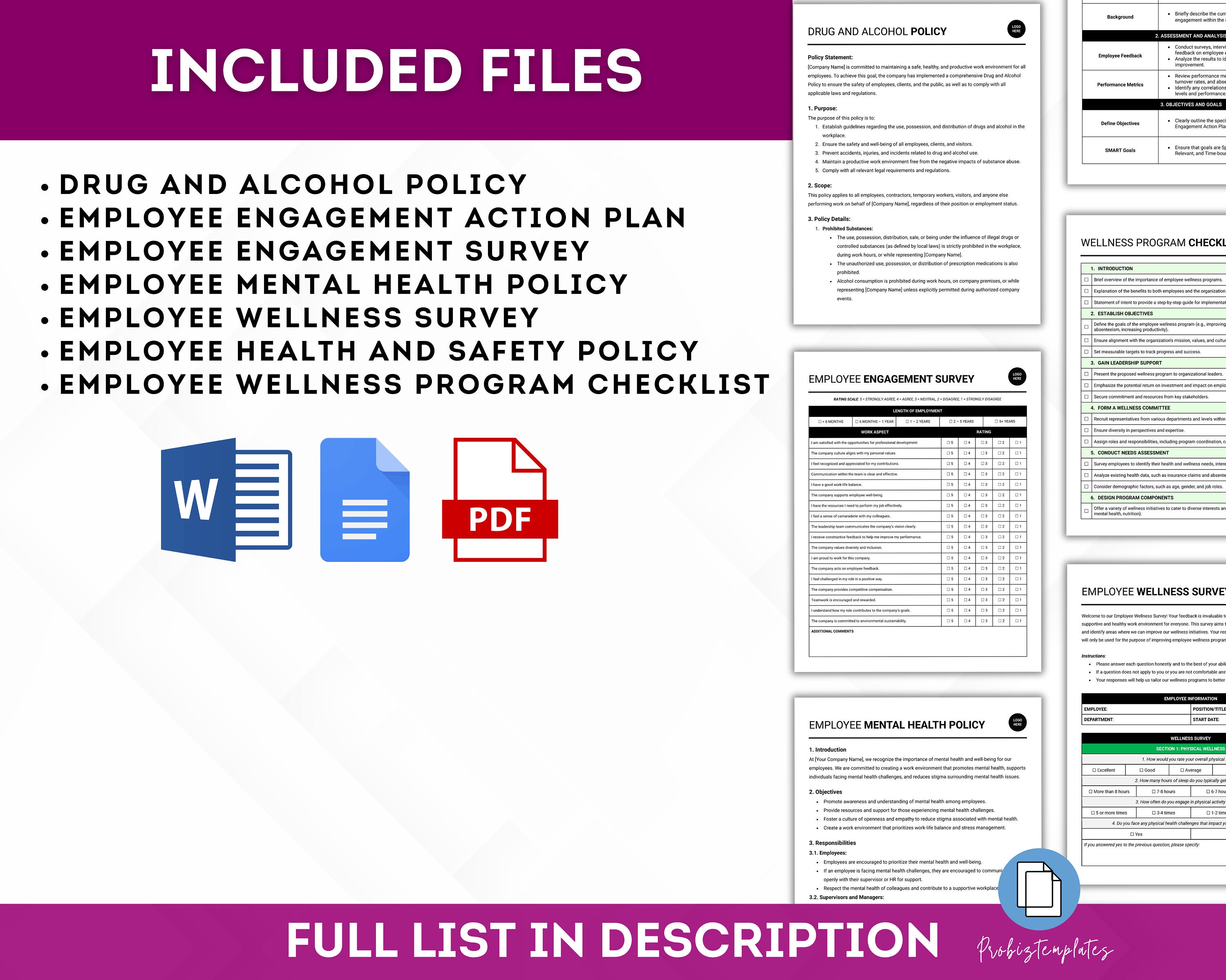 Employee Wellness Bundle, Workplace Wellness and Safety Bundle ...