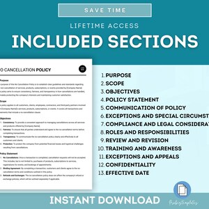 No Cancellation Policy Template, Cancellation Policy Guidelines, No ...