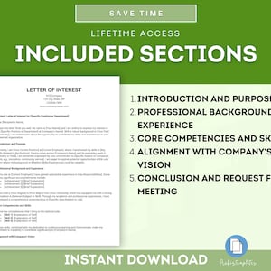 Letter of Interest Template, Job Interest Letter, Employment Inquiry ...