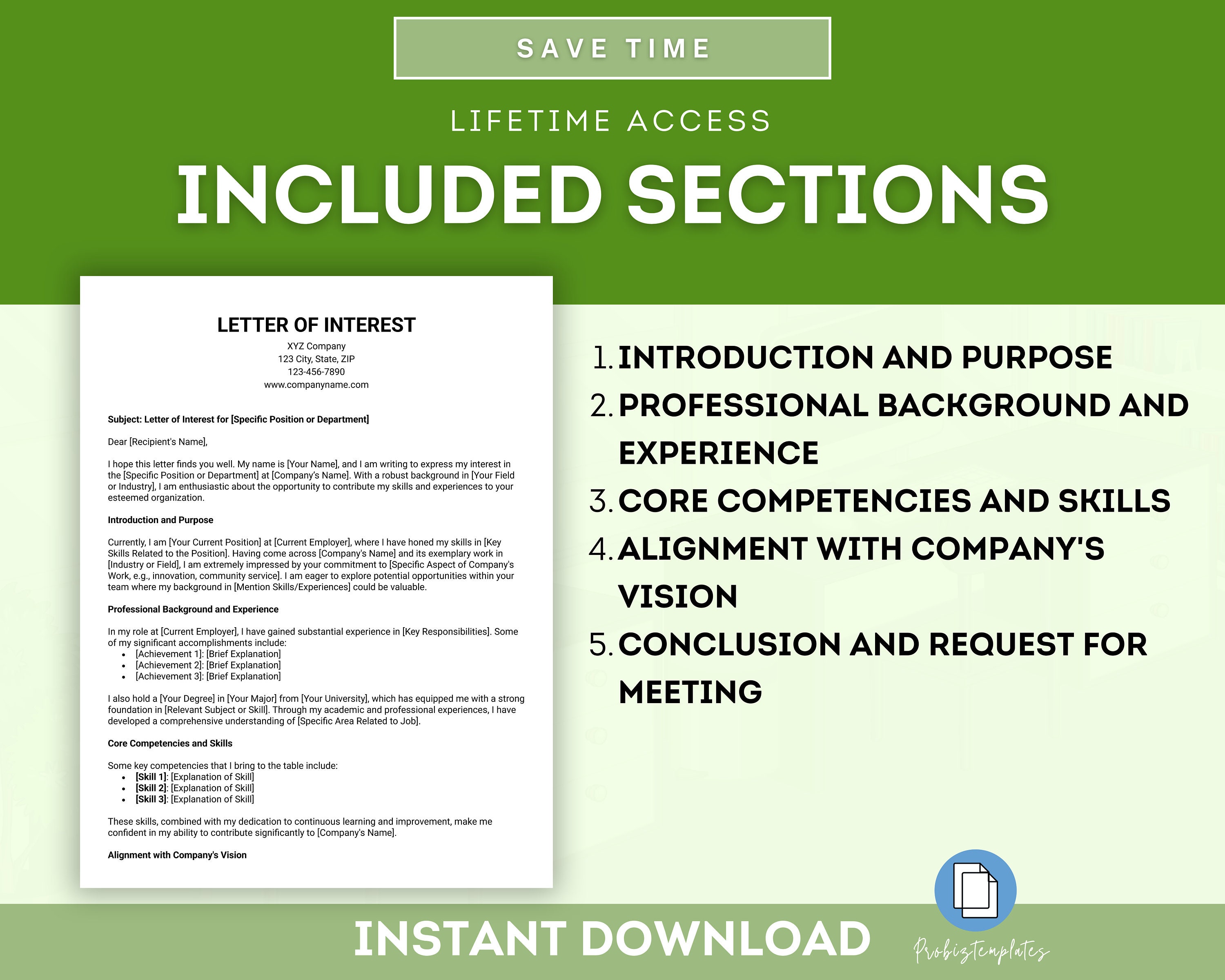 Letter of Interest Template, Job Interest Letter, Employment Inquiry ...