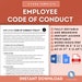 Employee Code of Conduct Policy Template, Employee Behavior Guidelines ...