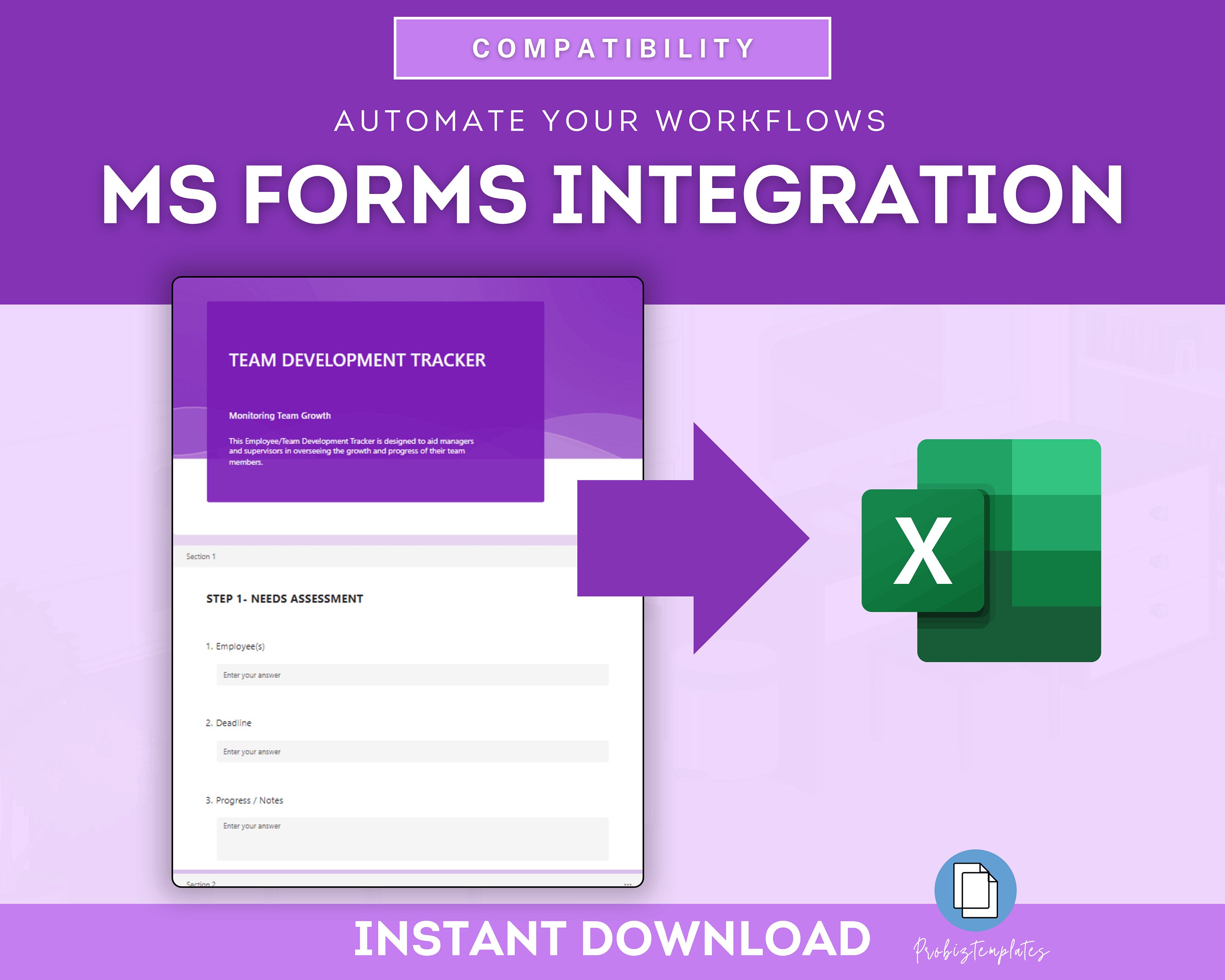 Employee & Team Development Tracker Online Template, Team Development ...