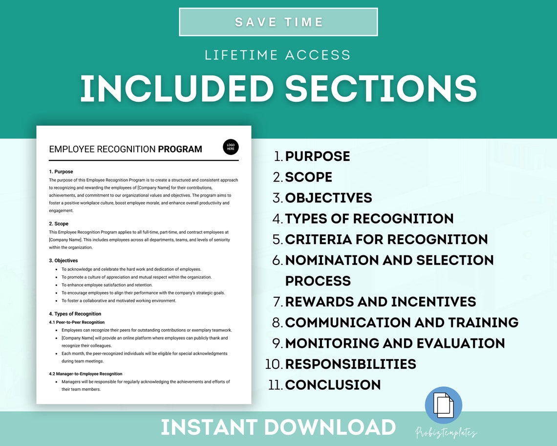 Employee Recognition Program Template, Employee Appreciation Program ...