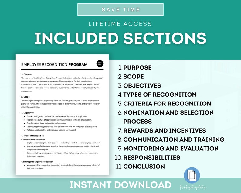 Employee Recognition Program Template, Employee Appreciation Program ...