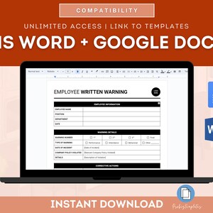 Employee Written Warning Template, Employee Discipline, Employee Write ...