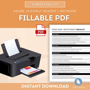 Front Desk Receptionist Checklist, Reception Responsibilities ...