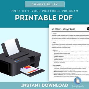 No Cancellation Policy Template, Cancellation Policy Guidelines, No ...