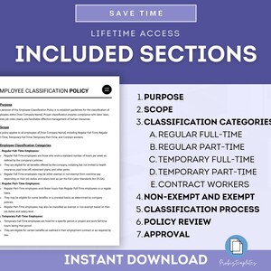 Employee Classification Policy Template, Staff Personnel Classification ...