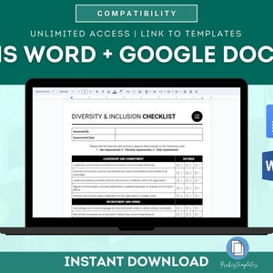 Diversity and Inclusion Checklist, Workplace Diversity and Inclusivity ...