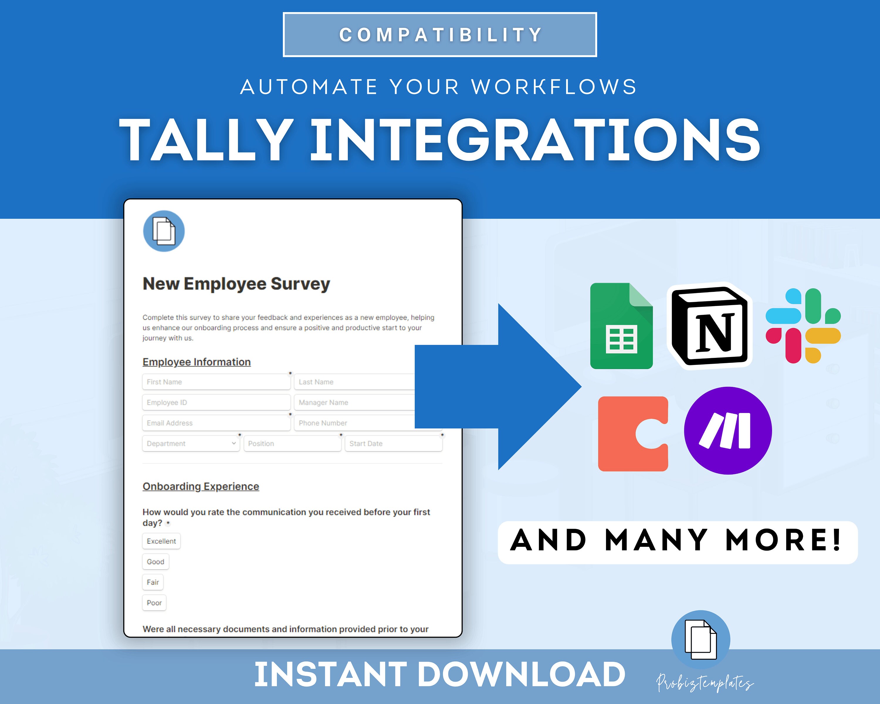 New Employee Online Survey, New Hire First Impressions Survey, Employee ...