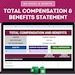 Total Compensation Statement Template: Employee Benefits Summary ...