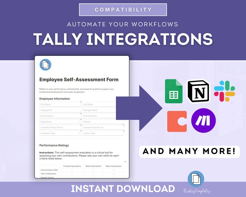 Employee Self-assessment Online Form, Performance Review, Employee ...