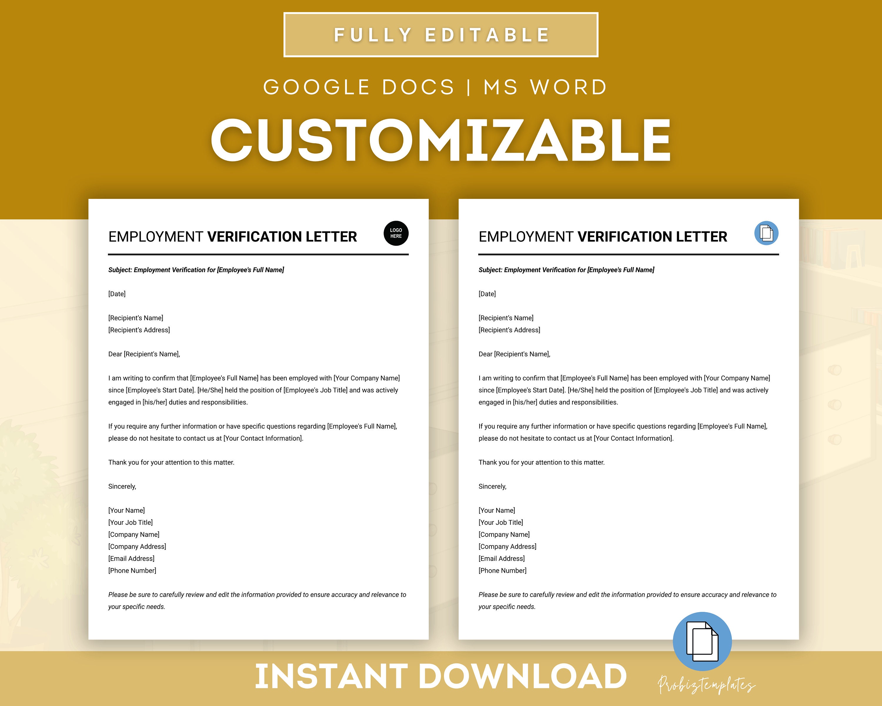 Employment Verification Letter, Employment Verification Request, Job ...