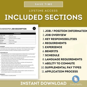 Housekeeper Job Description Template, Residential Housekeeper Job ...