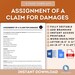Assignment of a Claim for Damages Template, Damages Claim Assignment ...