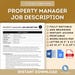 Property Manager Job Description Template, Real Estate Property Manager ...