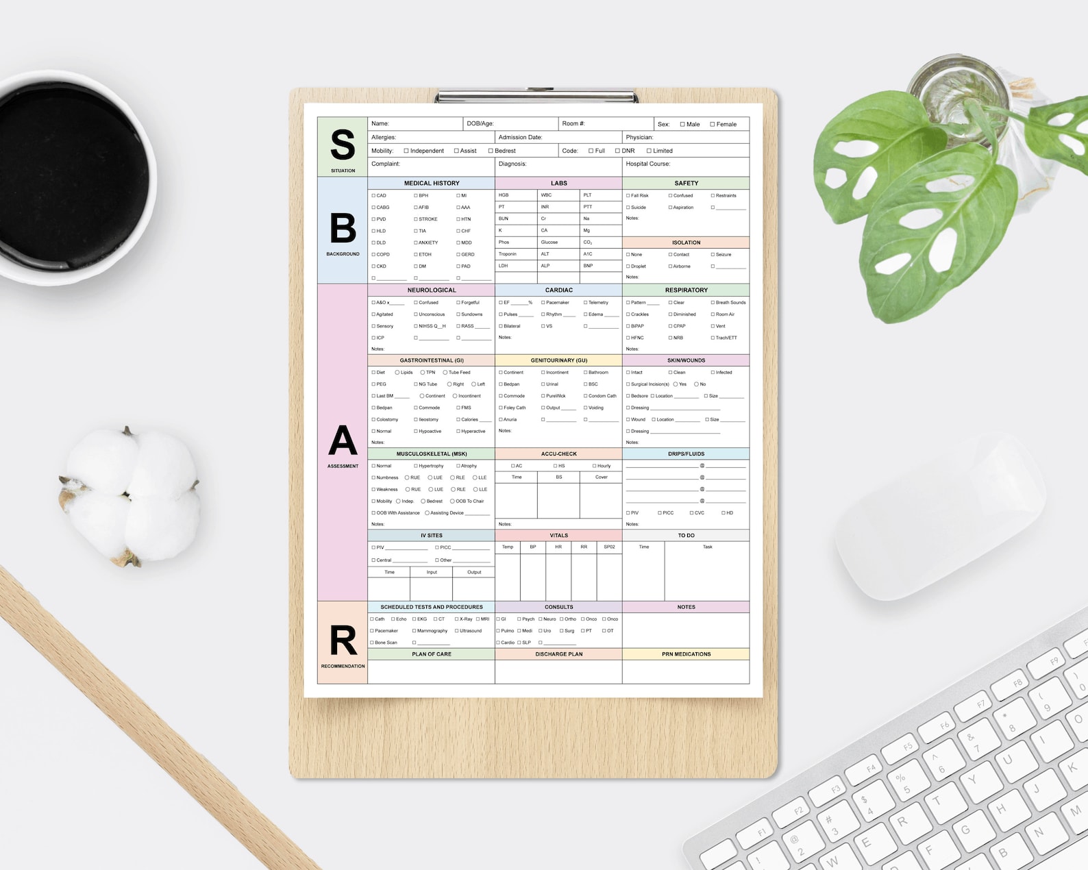 SBAR Nurse Report, Nurse Brain ICU Report Sheet, Nursing Student SBAR ...