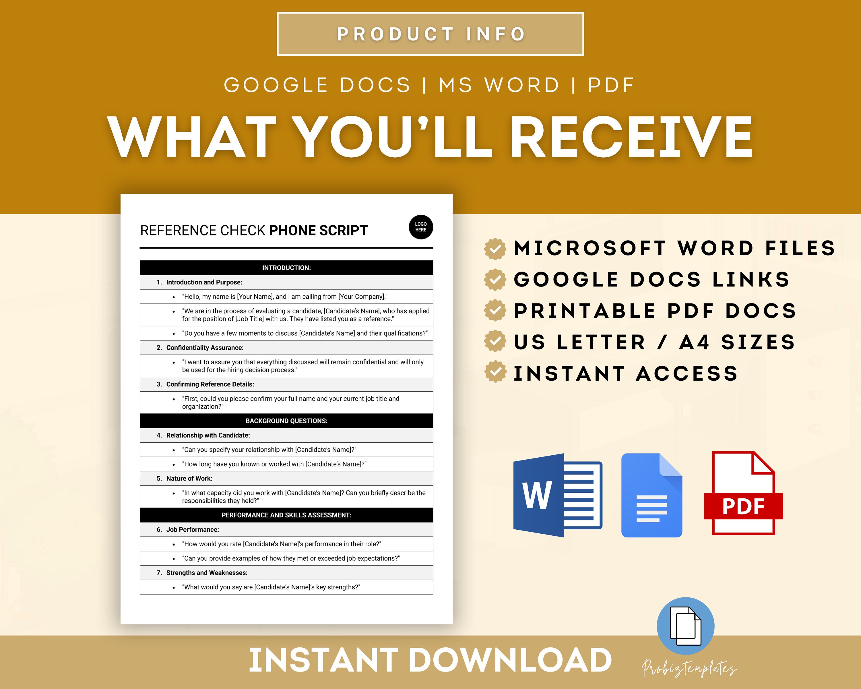 Reference Check Phone Script, Job Reference Check Phone Script ...