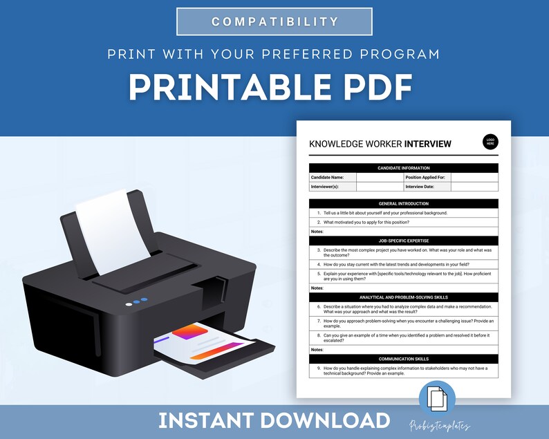 Knowledge Worker Questionnaire Template, Knowledge Worker Survey, Employee Knowledge Assessment ...