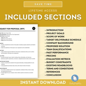 Request for Proposal Template, RFP, Proposal Solicitation Template, Bid ...