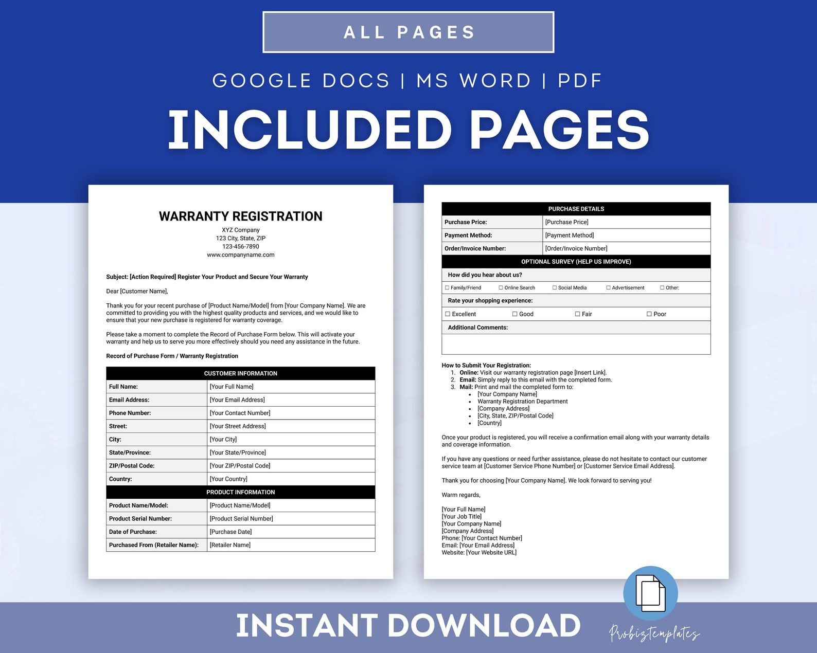 Warranty Registration Letter, Product Warranty Registration, Warranty ...