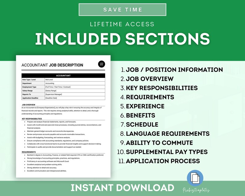 Accountant Job Description Template, Senior Accountant Job Description ...