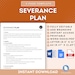 Severance Plan Template, Employee Severance Package, Severance Benefits ...