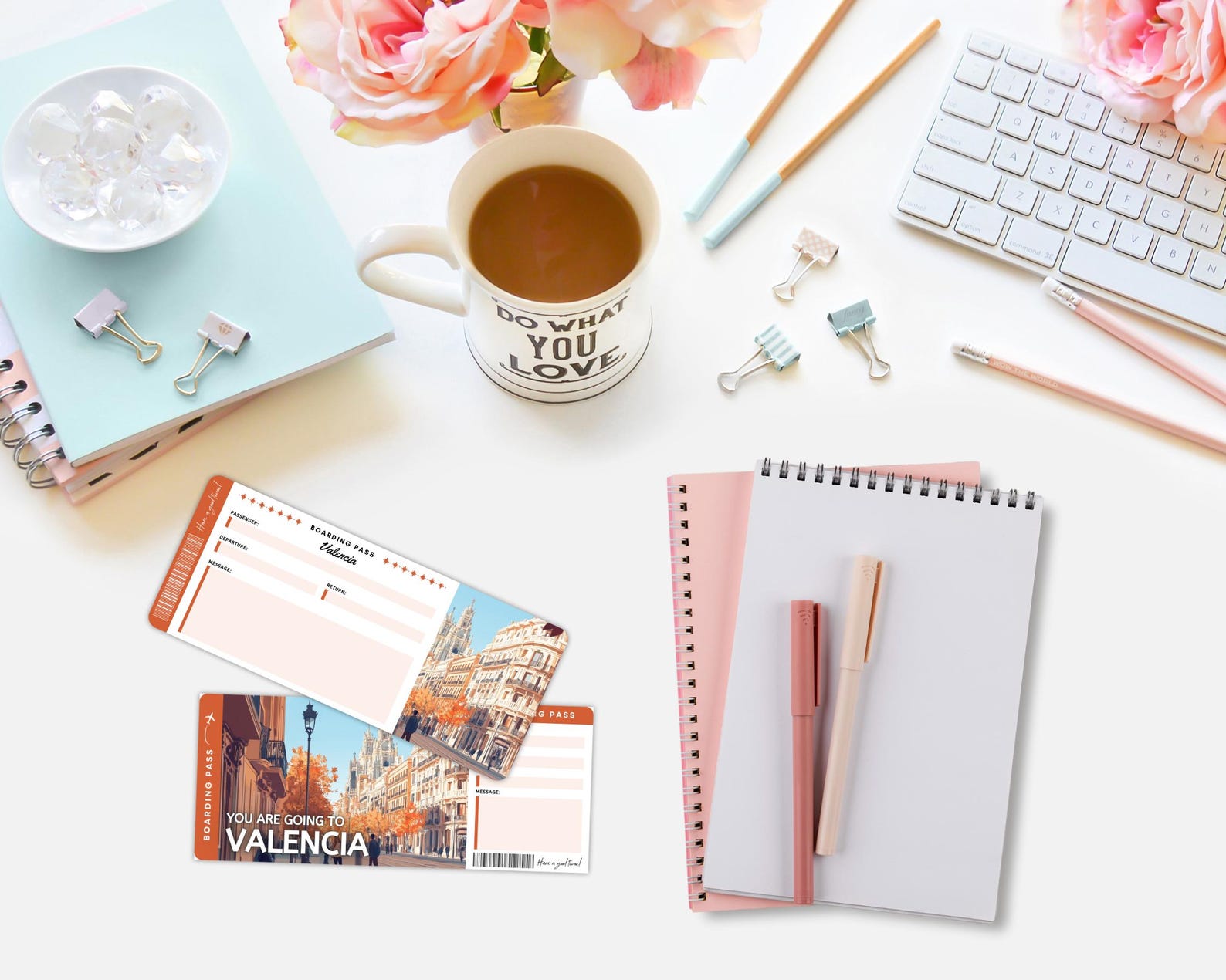 Printable Valencia Surprise Gift Ticket, Editable Spain Boarding Pass ...