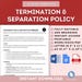 Termination and Separation Policy Template, Employee Termination Policy ...