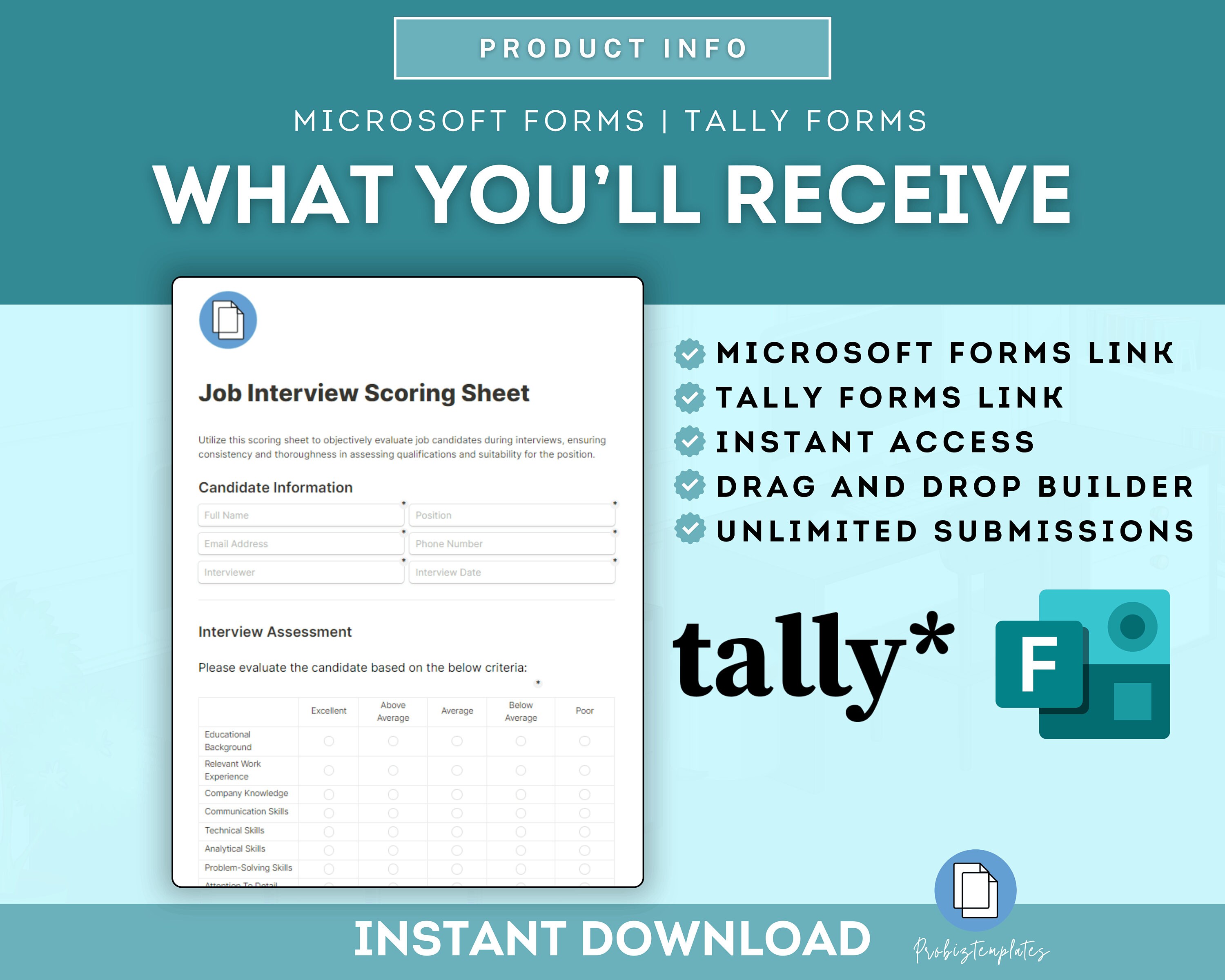 Job Interview Online Scoring Sheet, Human Resources Interview ...