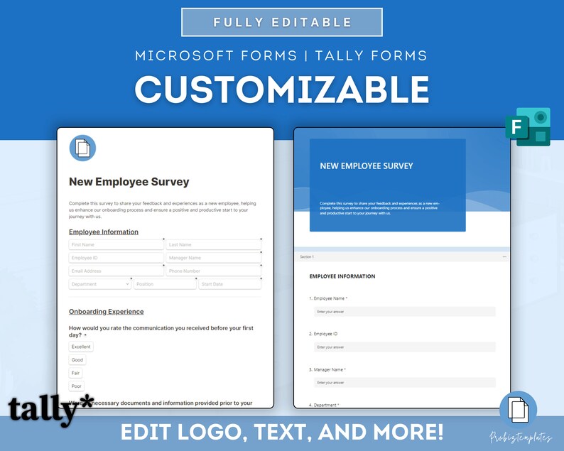 New Employee Online Survey, New Hire First Impressions Survey, Employee ...