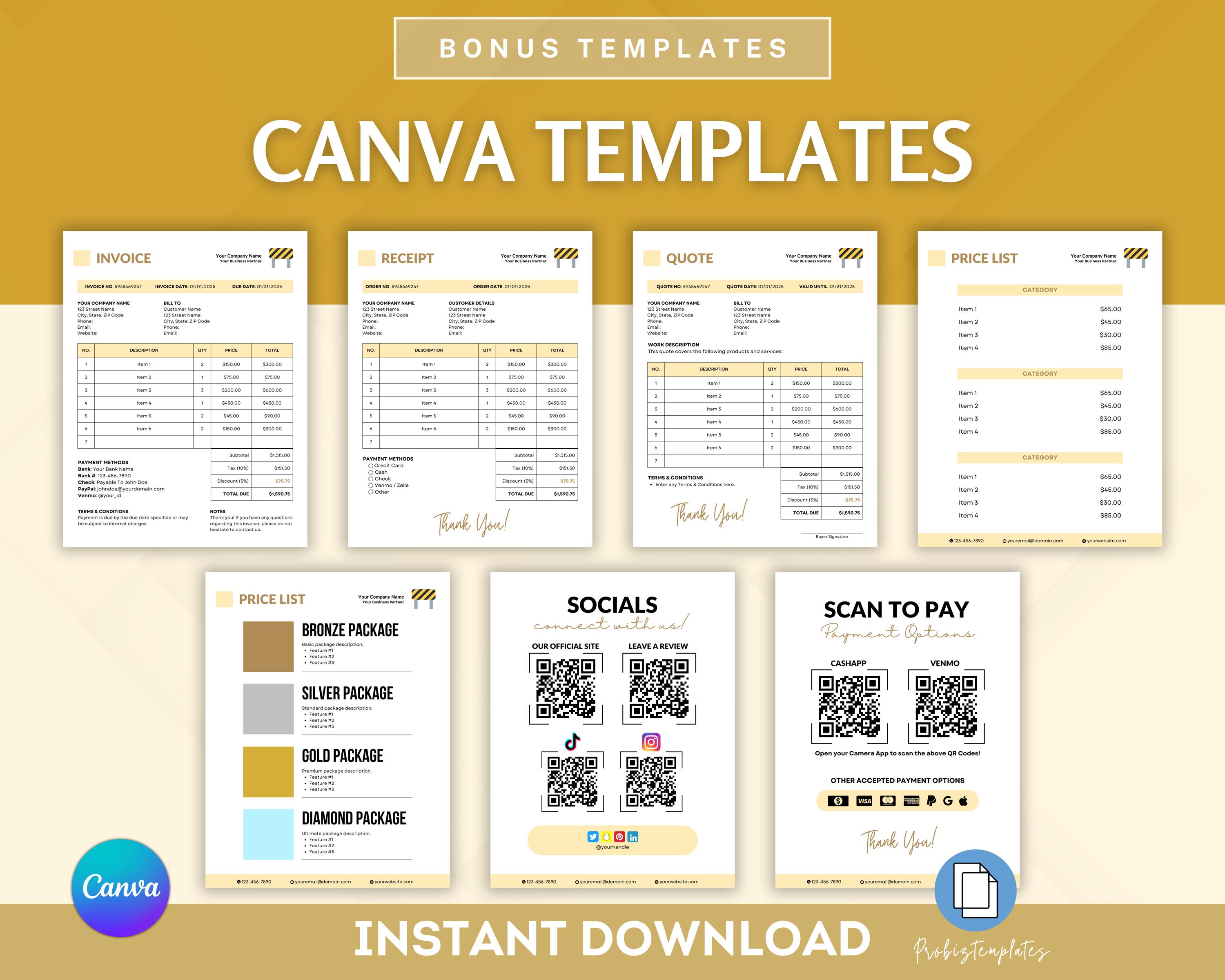 Construction Contract Bundle, Contractor Agreement Forms, Building ...