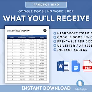 2025 Payroll Calendar, Biweekly, Weekly, Semi-monthly, Monthly Payroll ...