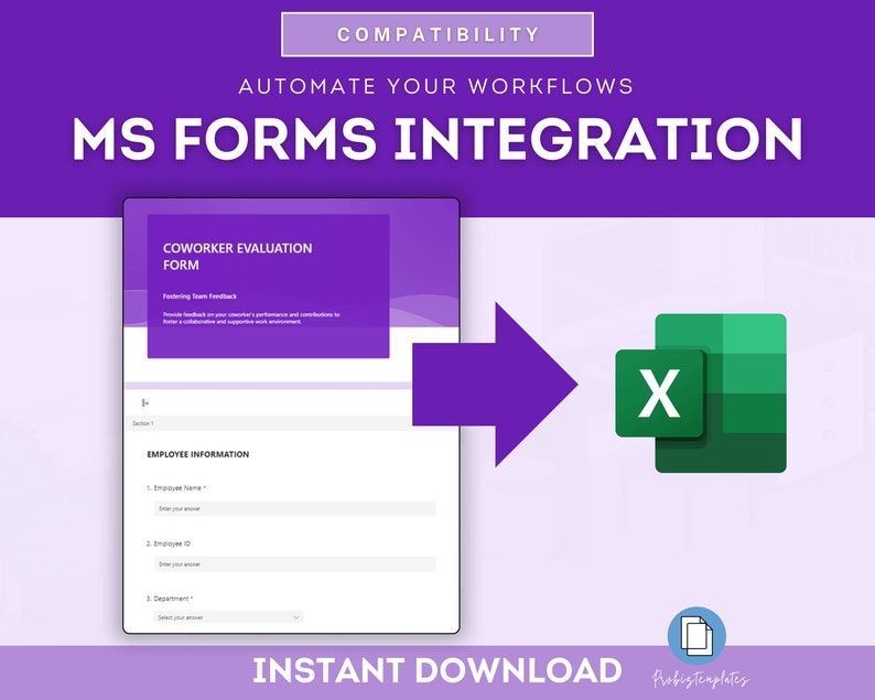 Coworker Evaluation Online Form, Peer Review, Colleague Evaluation Form ...