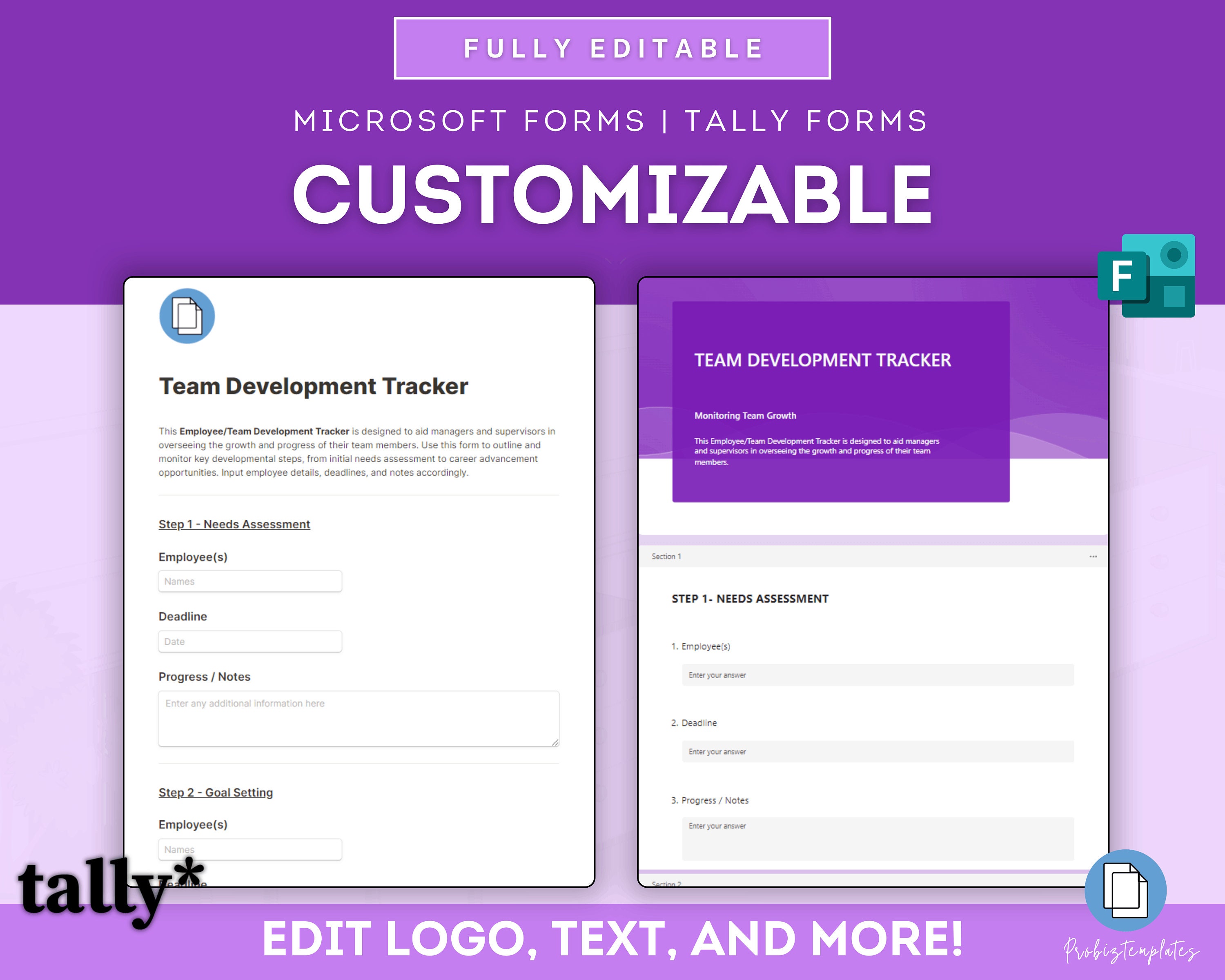 Employee & Team Development Tracker Online Template, Team Development Monitoring, Staff Growth ...