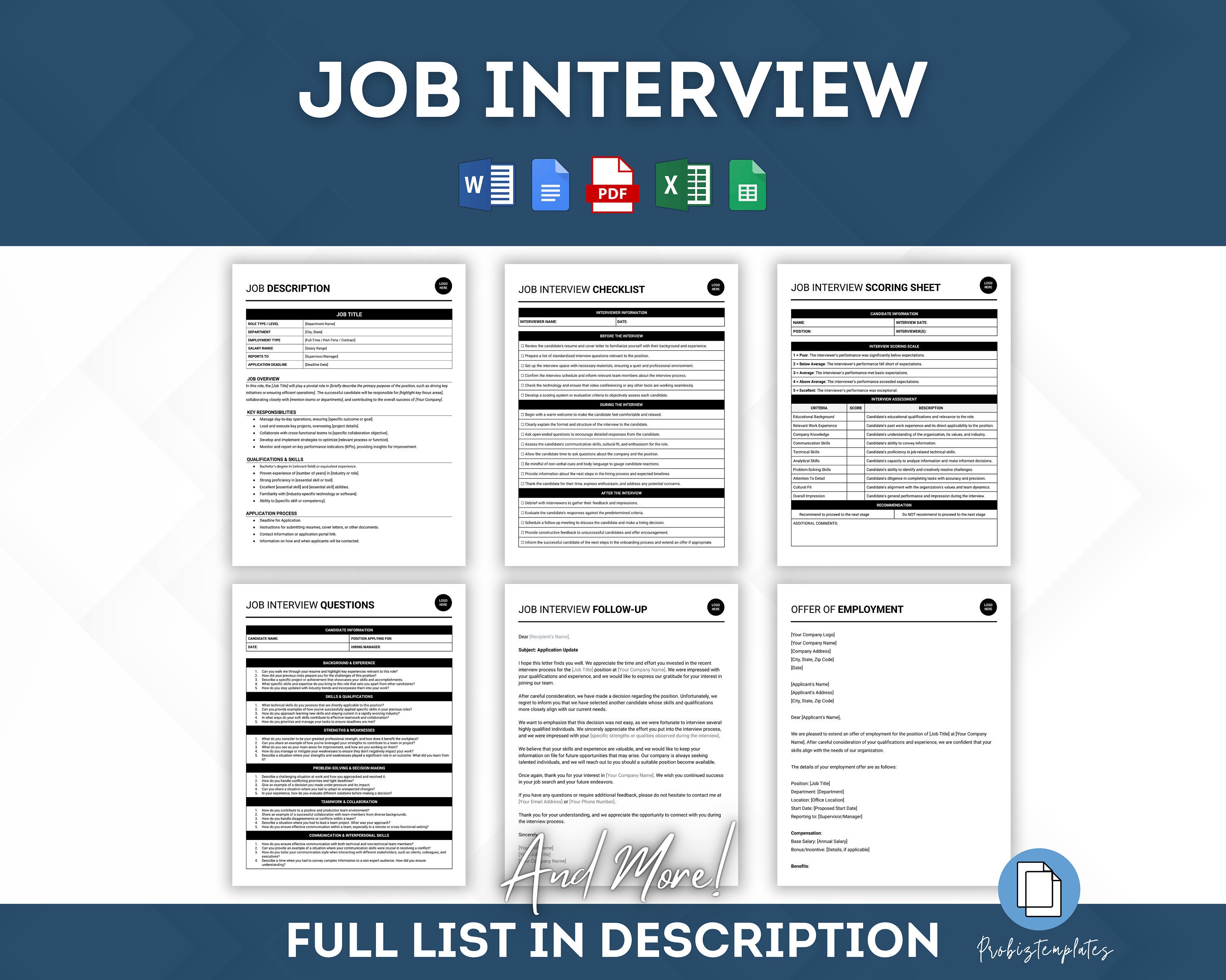 Human Resources Templates Bundle, Employee Onboarding, Employee ...