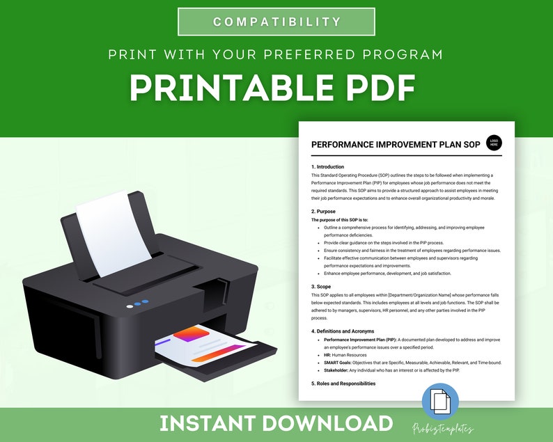 Performance Improvement Plan SOP, Employee Performance Improvement SOP, PIP Standard Operating ...