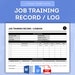 Job Training Record Template, Employee Training Progress Tracker, HR ...