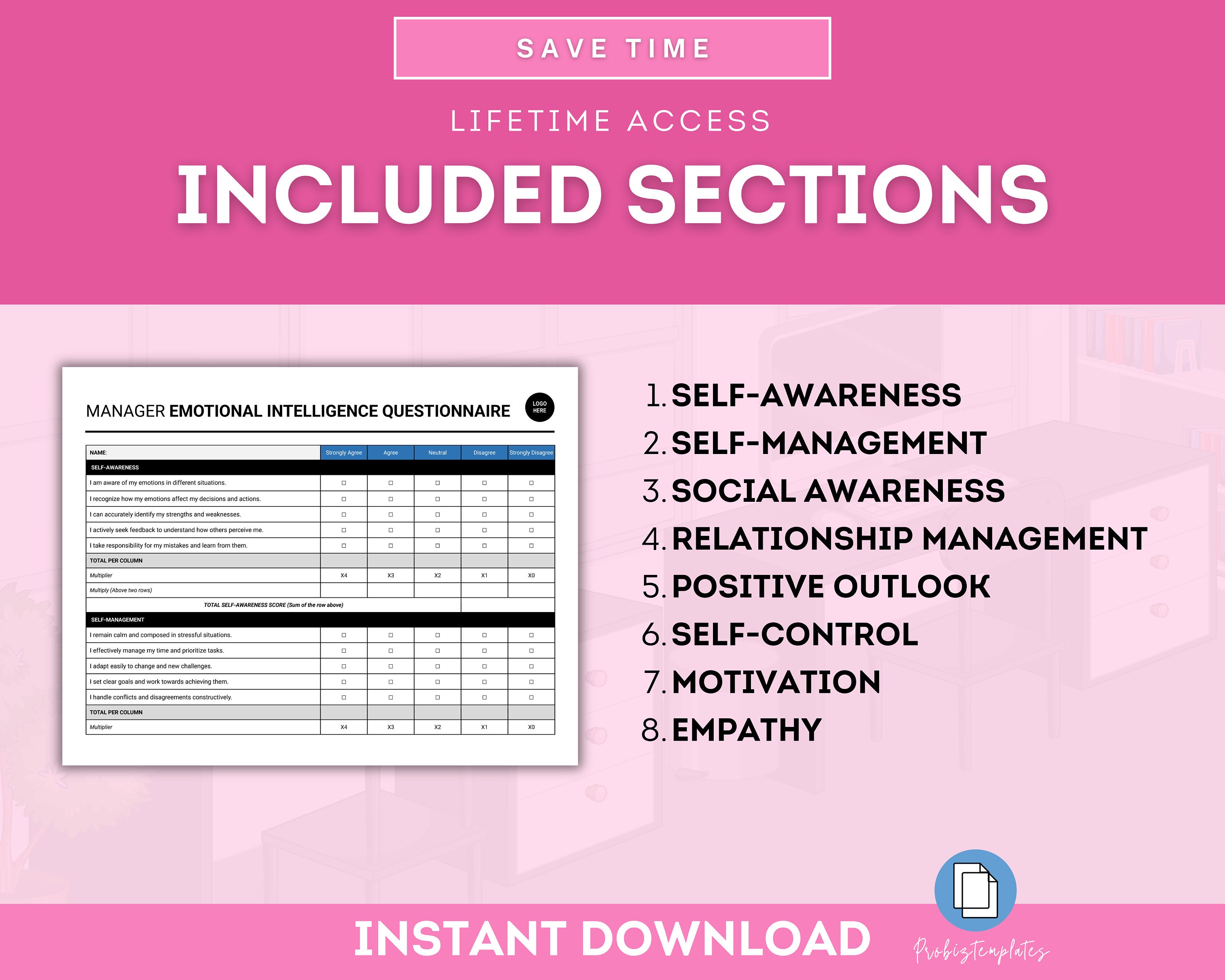 Manager Emotional Intelligence Questionnaire, Leadership Emotional ...