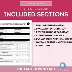 Manager Performance Evaluation Form Template, Management Evaluation ...