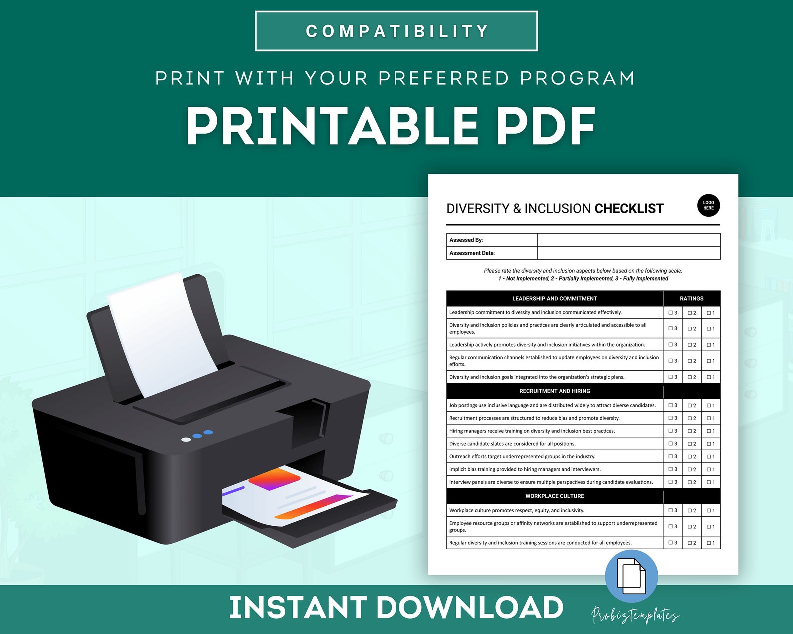 Diversity and Inclusion Checklist, Workplace Diversity and Inclusivity ...