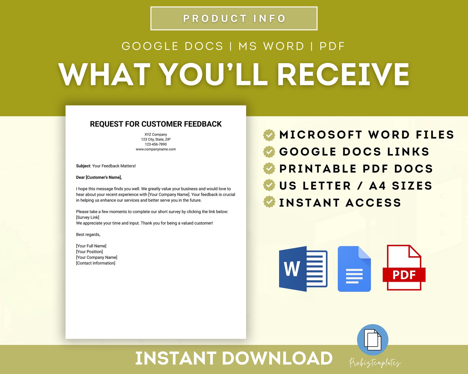 Request for Customer Feedback Letter, Customer Feedback Request Letter ...