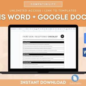 Front Desk Receptionist Checklist, Reception Responsibilities ...