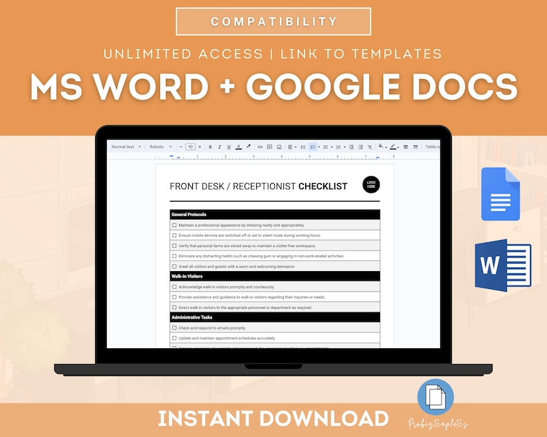 Front Desk Receptionist Checklist, Reception Responsibilities ...