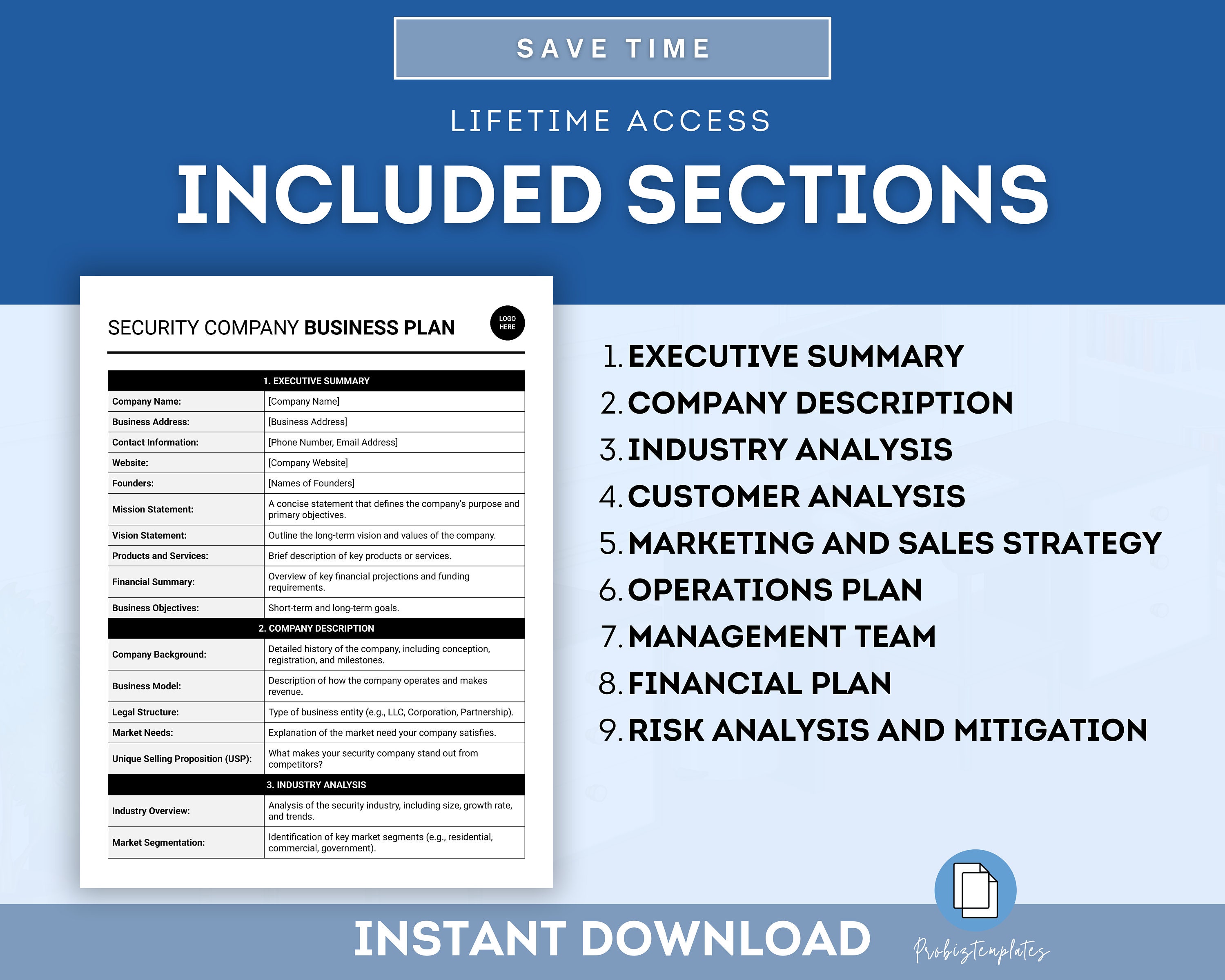 Security Company Business Plan, Security Service Business Plan ...