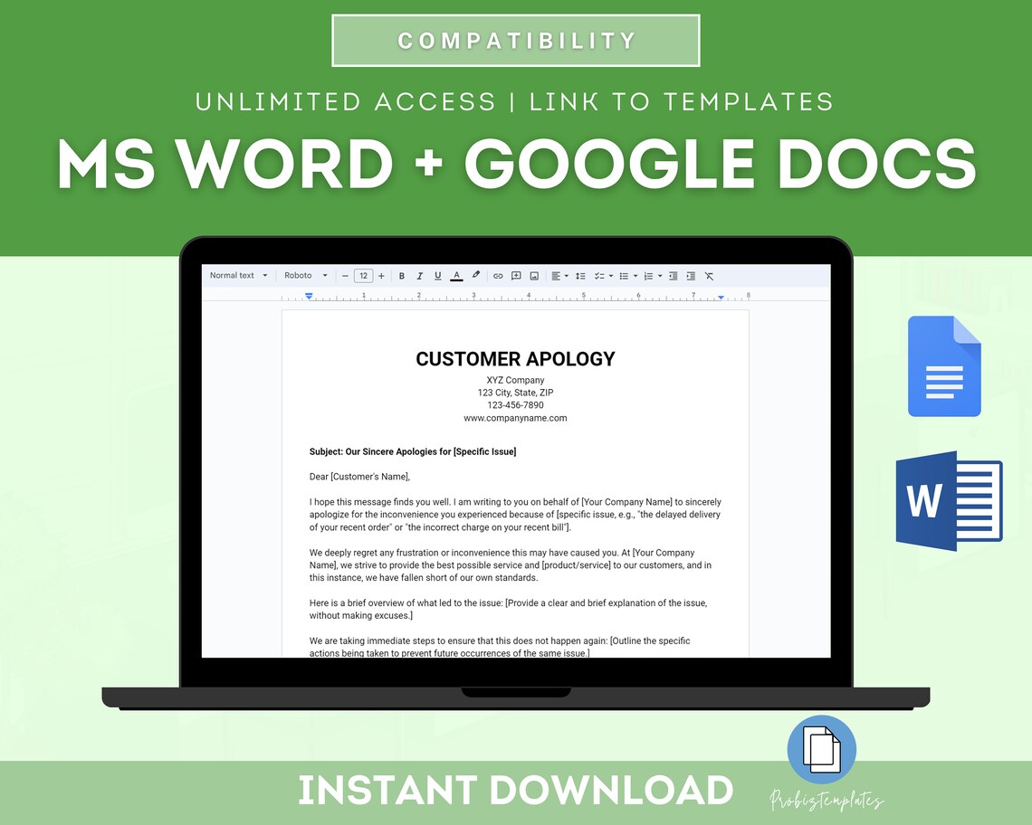 Customer Apology Letter Template, Apology Letter to Customer, Customer ...