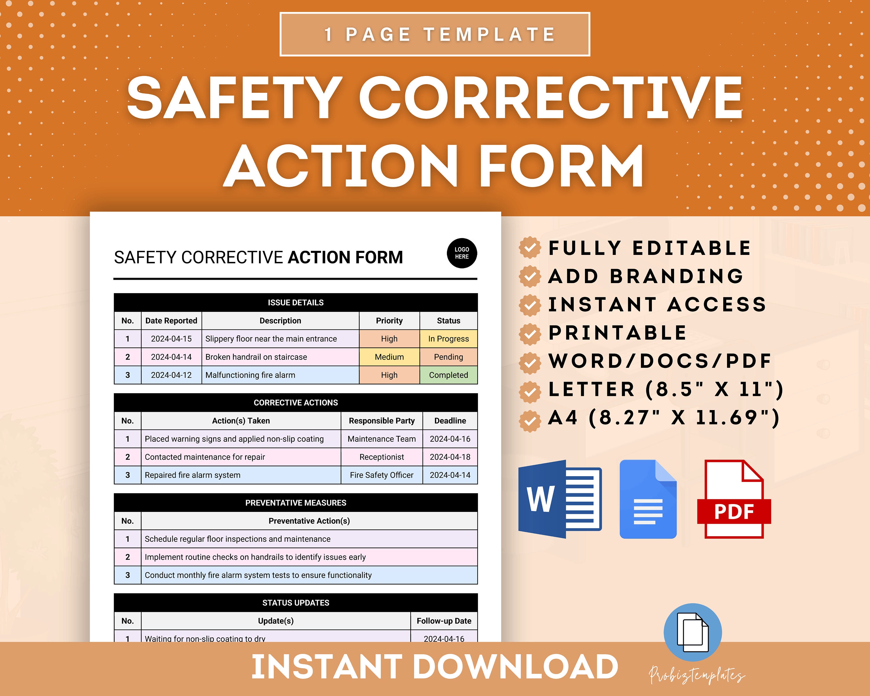 Corrective Action Form Template How To Fill Out Corrective Action Form