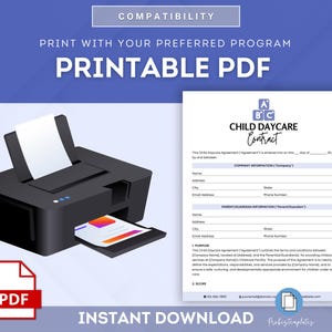 Daycare Contract Bundle, Daycare Business Starter Kit, Preschool ...